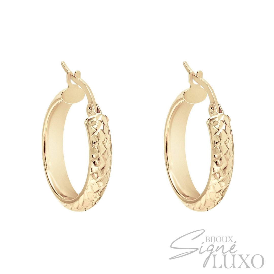 Unleash Your Wild Side With the 10k Fine Gold Python Hoops 048 ...
