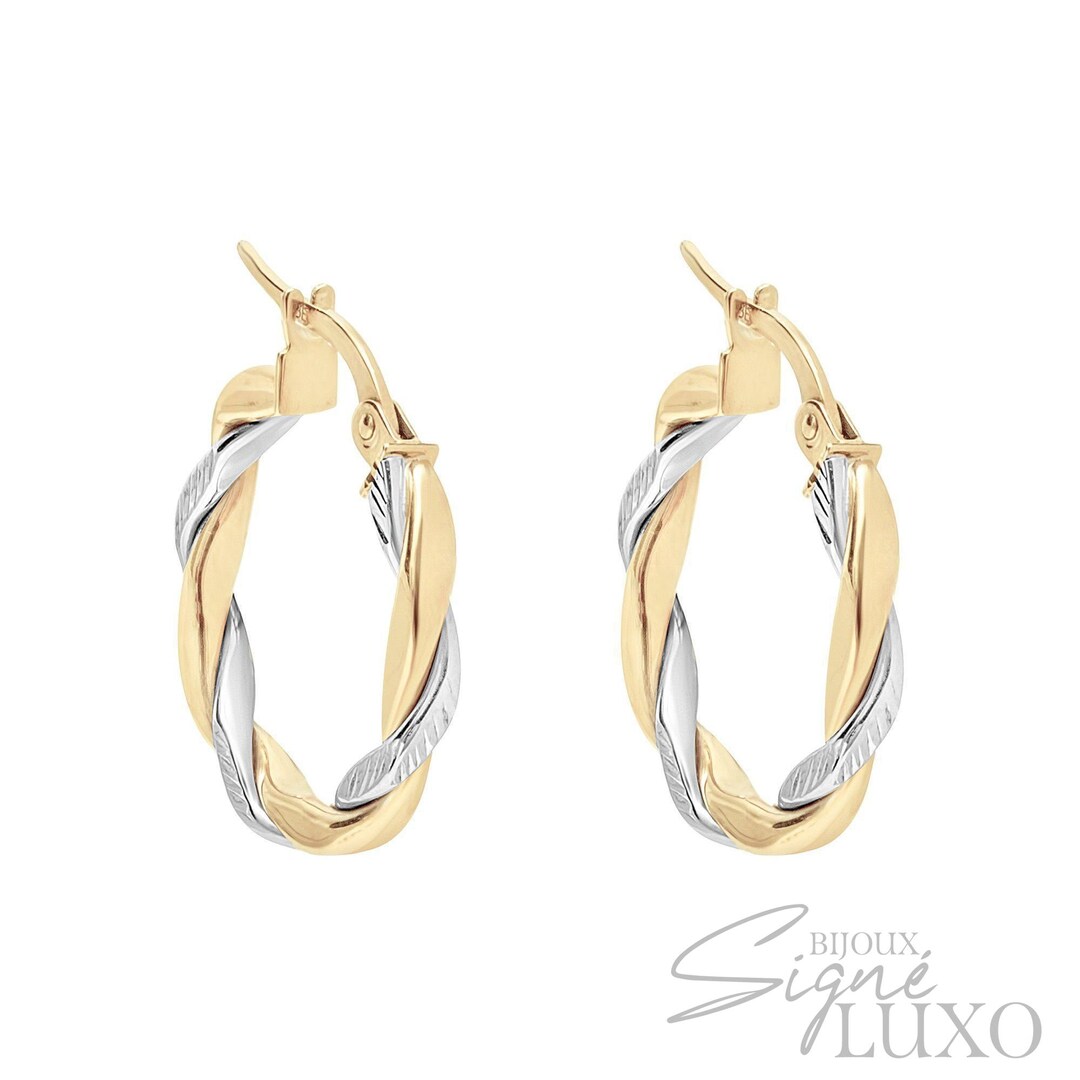 Exclusive Diamond Cut 10k Fine Gold Bella Hoops 041: A Must-have Yellow ...