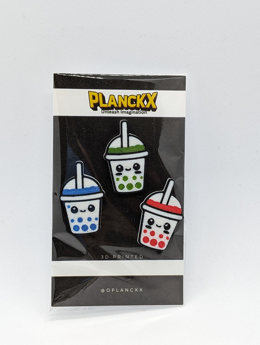 Kawaii Cute Boba Bubble Tea Pins Badges 100% Eco-friendly set of 2 or 3 ...