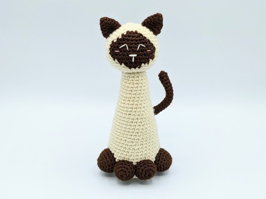 PATTERN: Siamese Cat Crochet - PDF ONLY - Amigurumi Cat Crochet Pattern ...