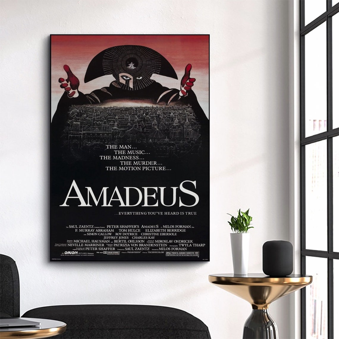 Amadeus classic movie poster Art canvas painting poster | Etsy