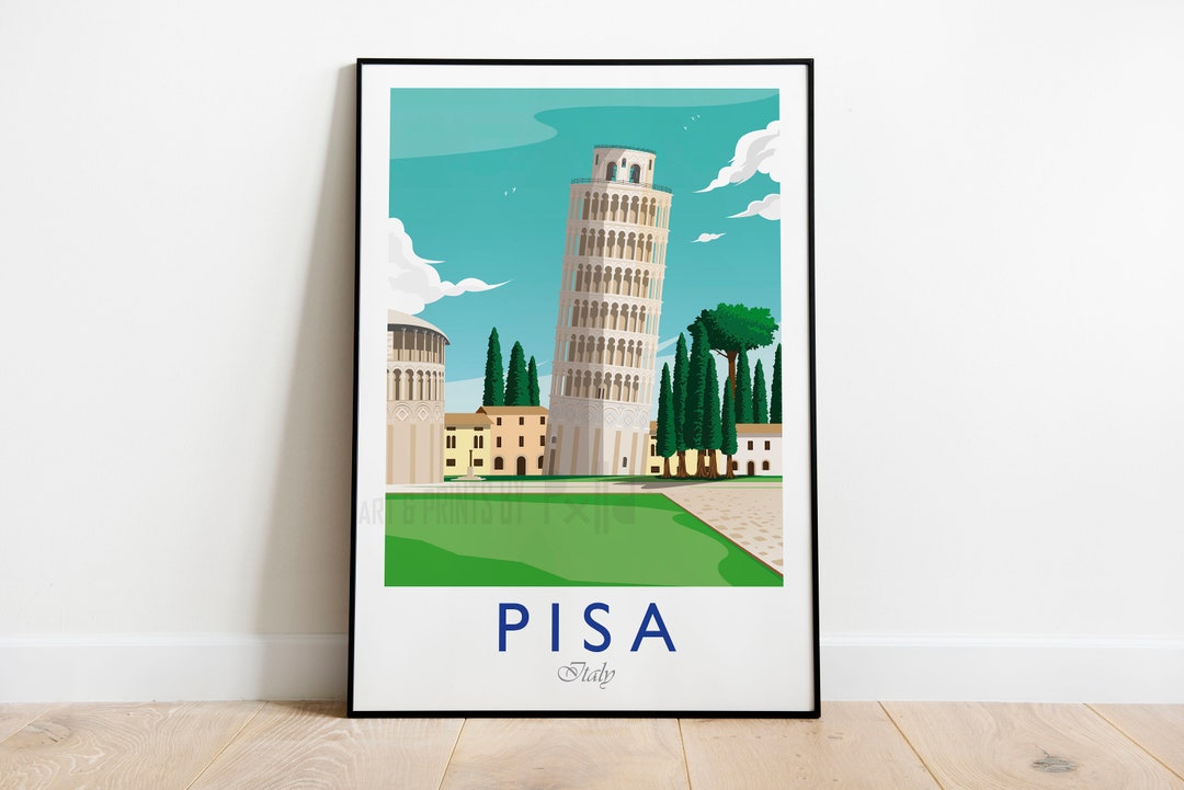 Pisa, Italy, Leaning Tower of Pisa Print, Italy Poster, Italy Print ...
