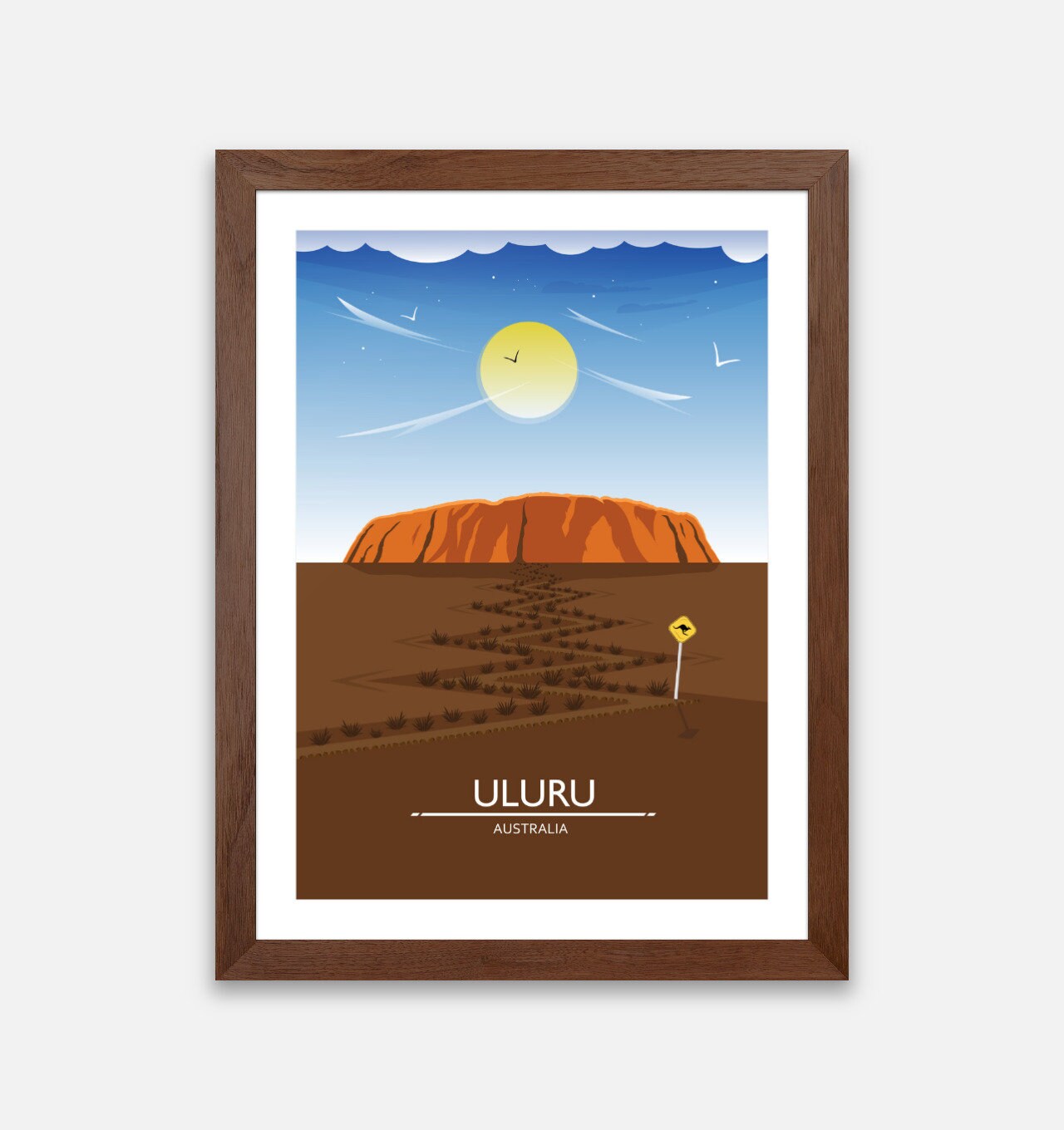 Ayers Rock Poster Ayers Rock Print Uluru Poster Uluru | Etsy