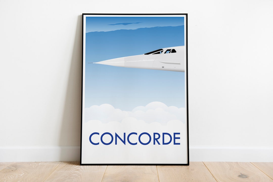 Concorde, Concorde Print, Concorde Poster, Aviation, Engineering ...