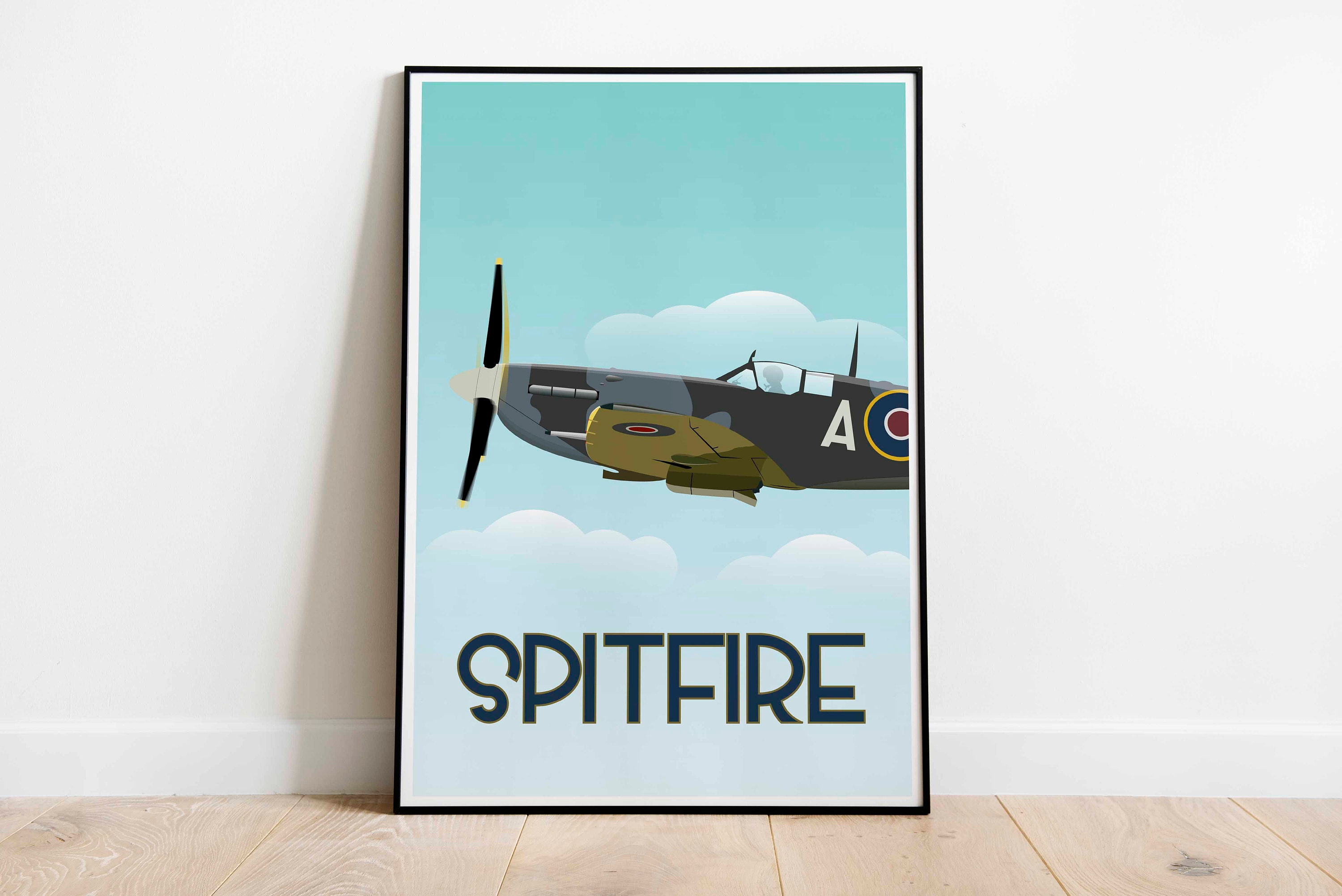 Spitfire Spitfire Print Spitfire Poster Aviation Poster - Etsy UK