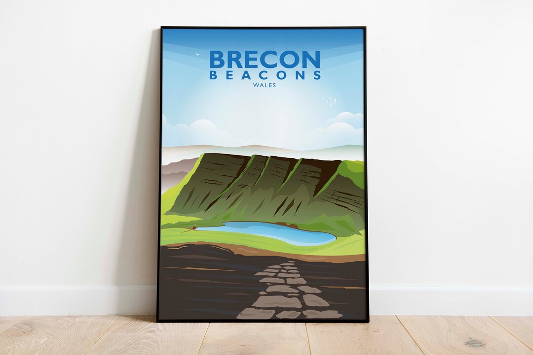 Brecon Beacons Poster, Brecon Beacons Print, Pen-y-fan, Wales Poster ...