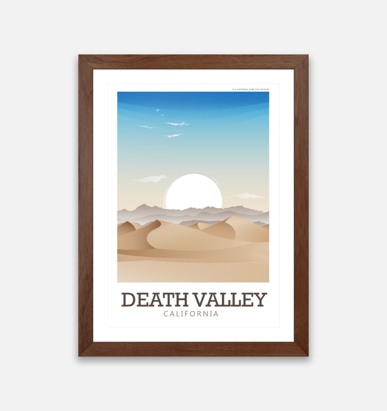 Death Valley Print, Death Valley Poster, US National Park Poster, US ...