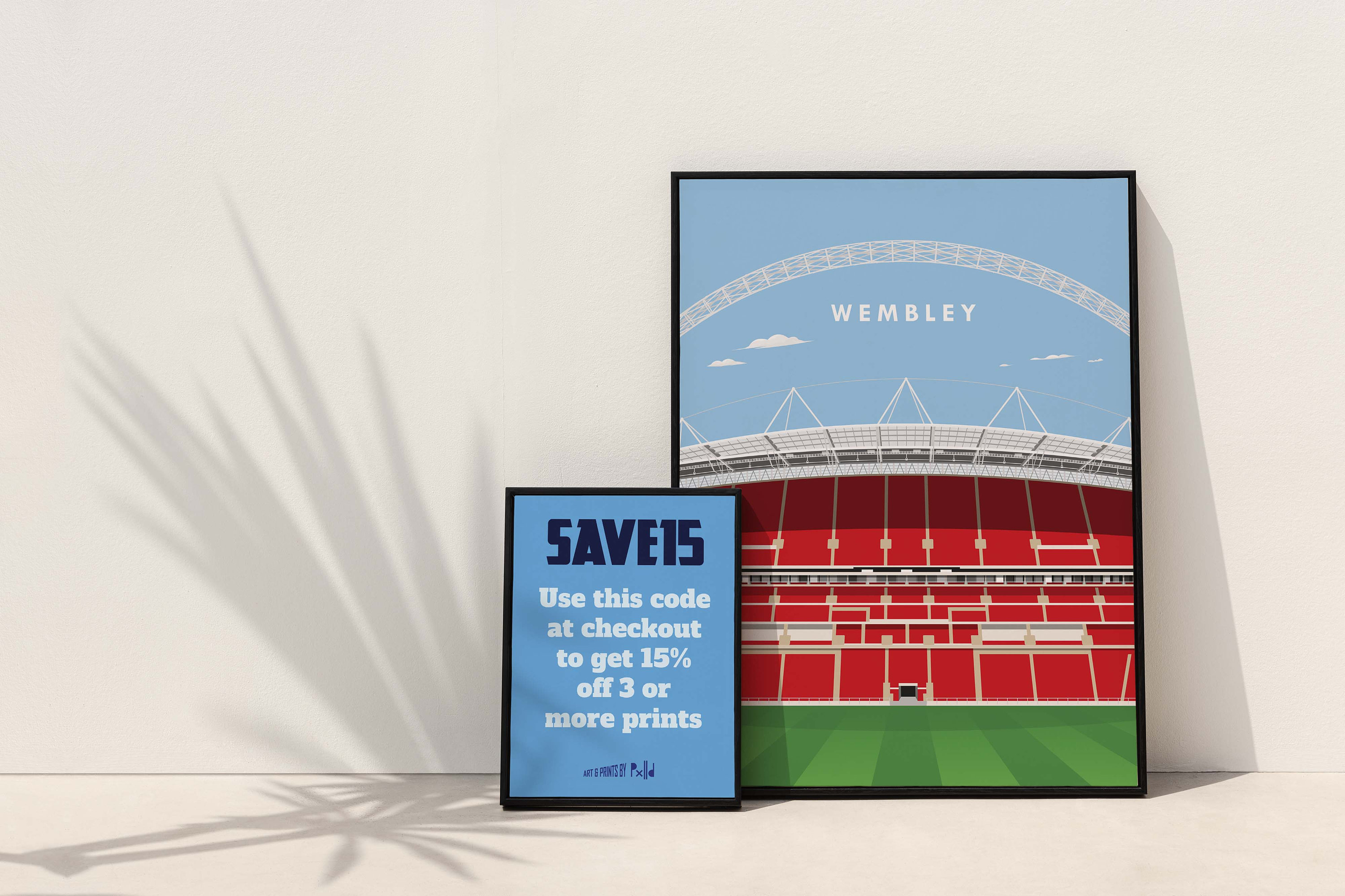 Wembley Stadium Print, Handmade Stadium Poster, London Football Stadium ...