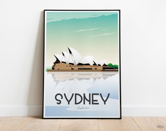 Sydney Opera House Poster, Opera House Sydney Australia Print, Sydney ...