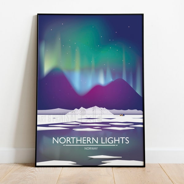 Northern Lights Poster - Etsy