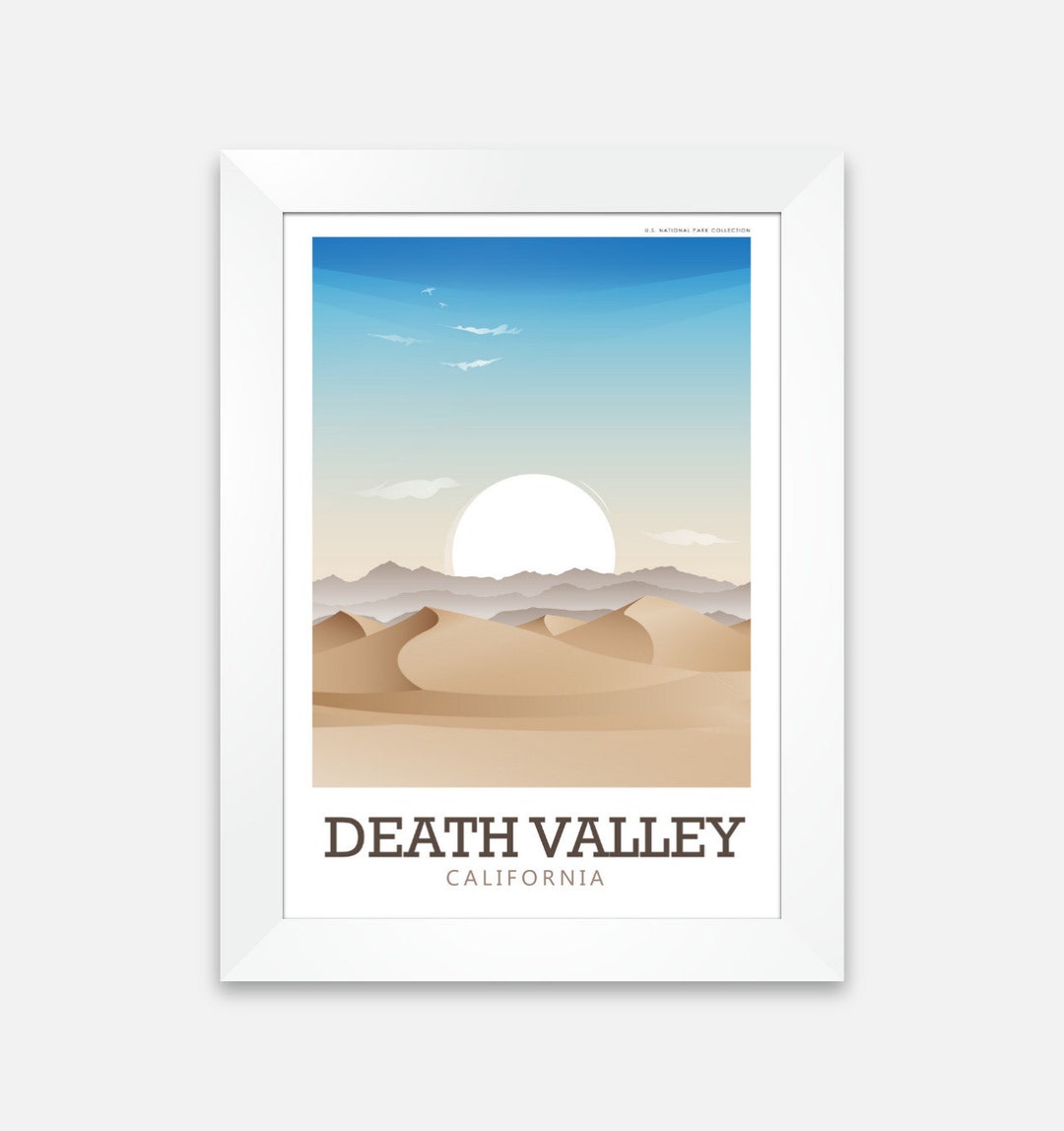 Death Valley Print, Death Valley Poster, US National Park Poster, US ...