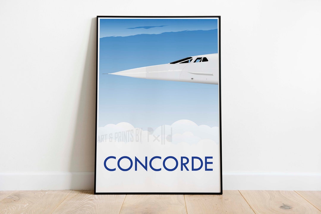 Concorde, Concorde Print, Concorde Poster, Aviation, Engineering ...