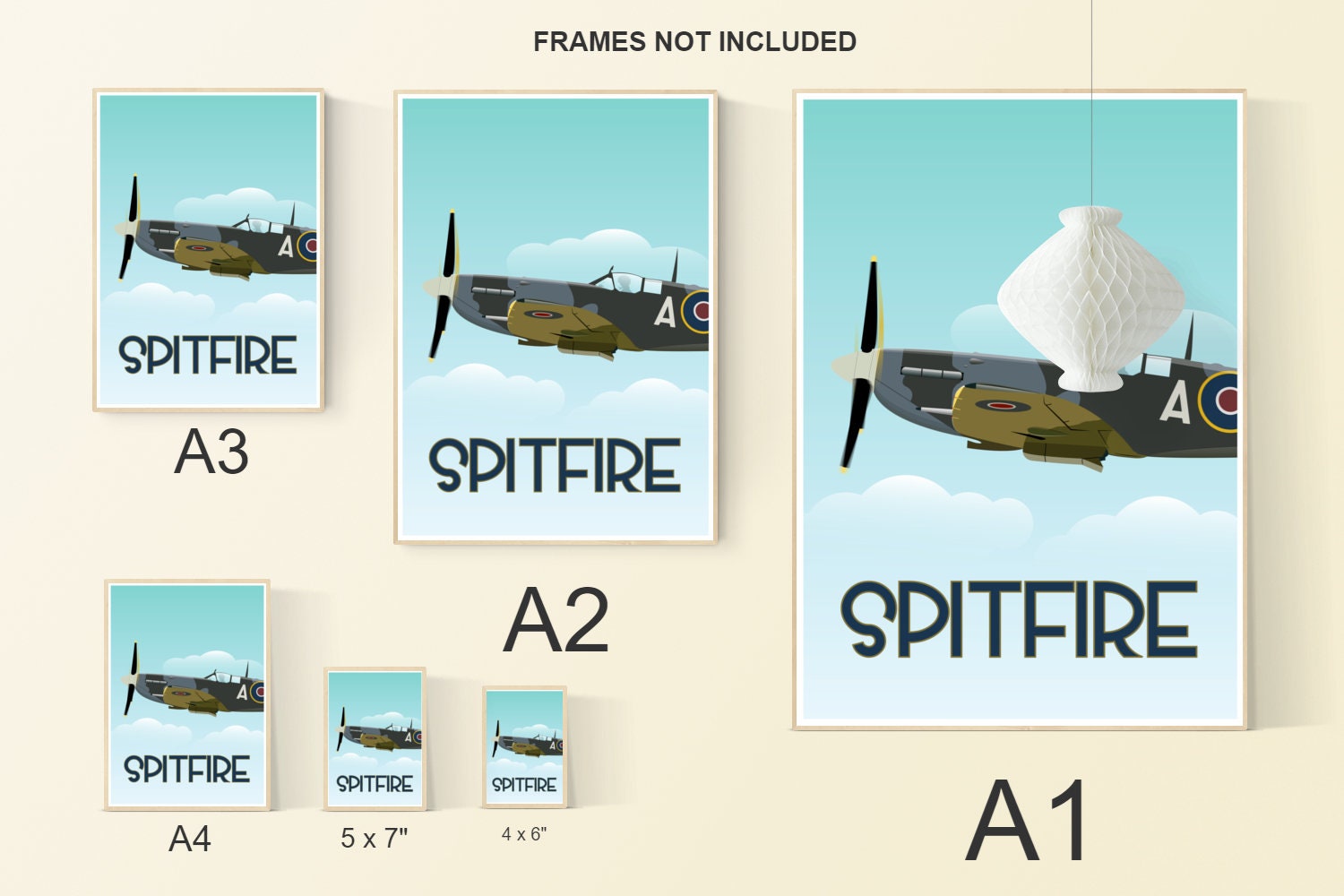 Spitfire Spitfire Print Spitfire Poster Aviation Poster - Etsy UK