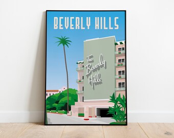 Beverly Hills Poster - Etsy