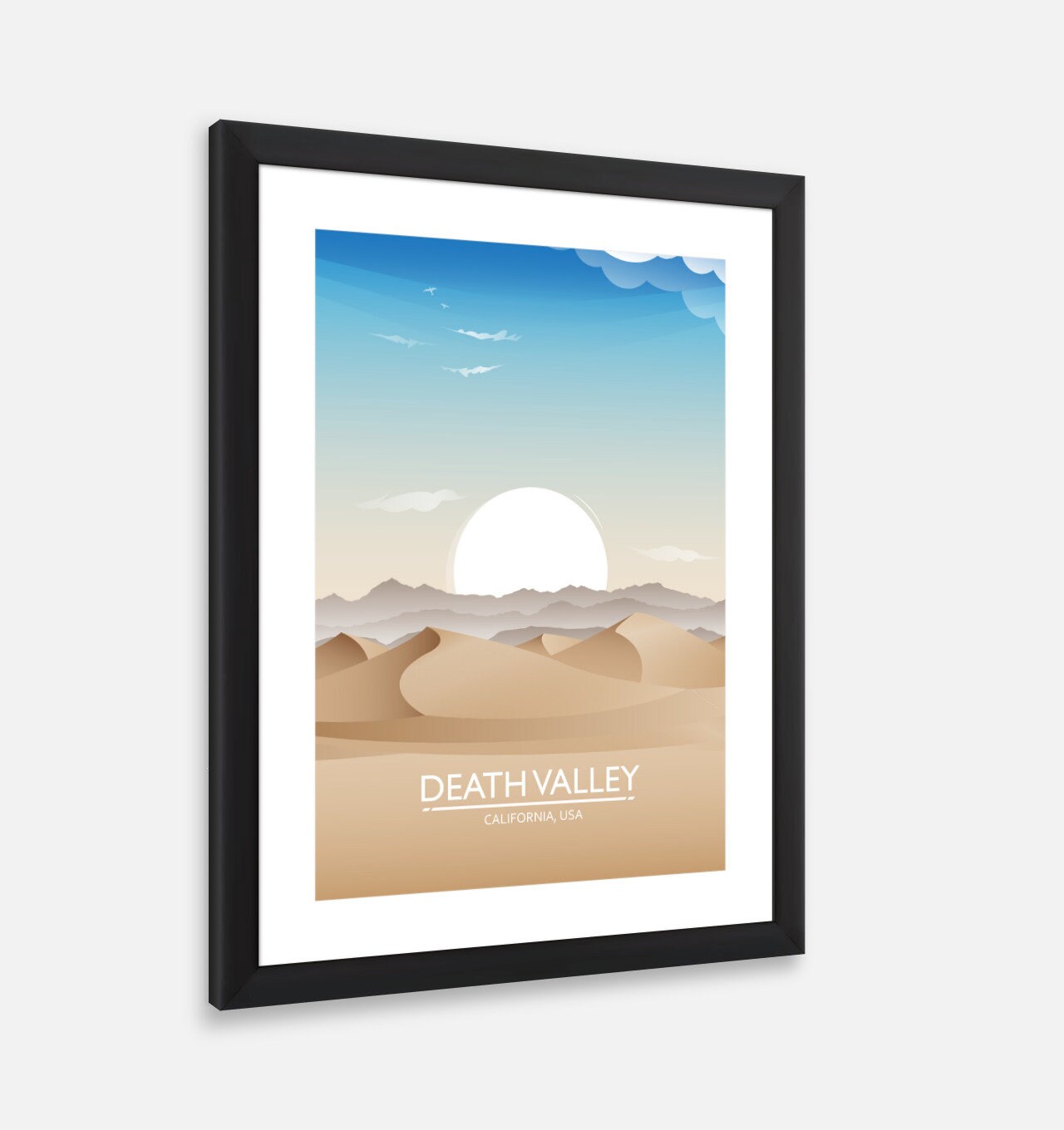Death Valley Print, Death Valley Poster, US National Park Poster, US ...