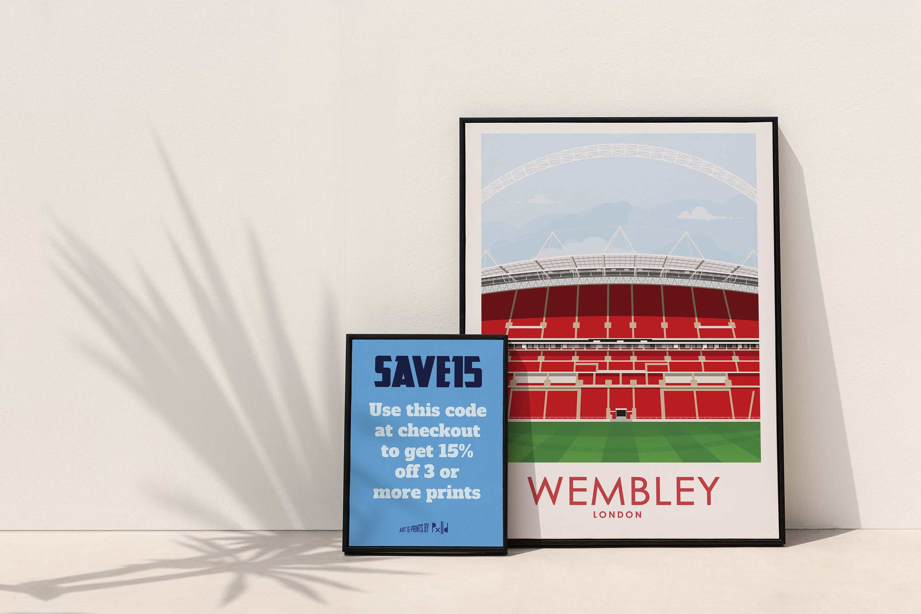 Wembley Stadium Print, Handmade Stadium Poster, London Football Stadium ...