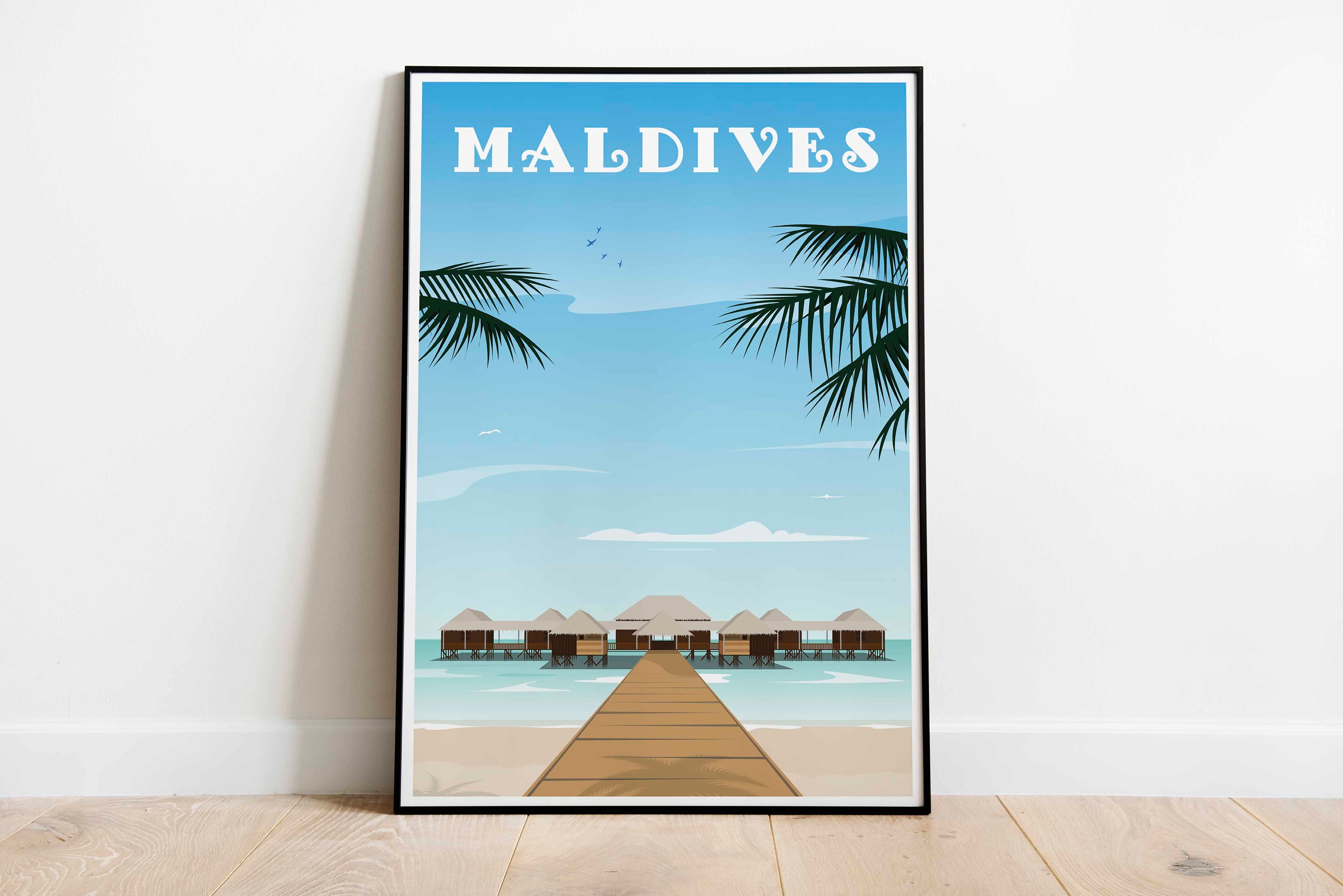 Maldives Maldives Print Maldives Poster South Asia Print - Etsy UK