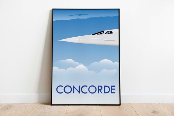 Concorde Concorde Print Concorde Poster Aviation - Etsy