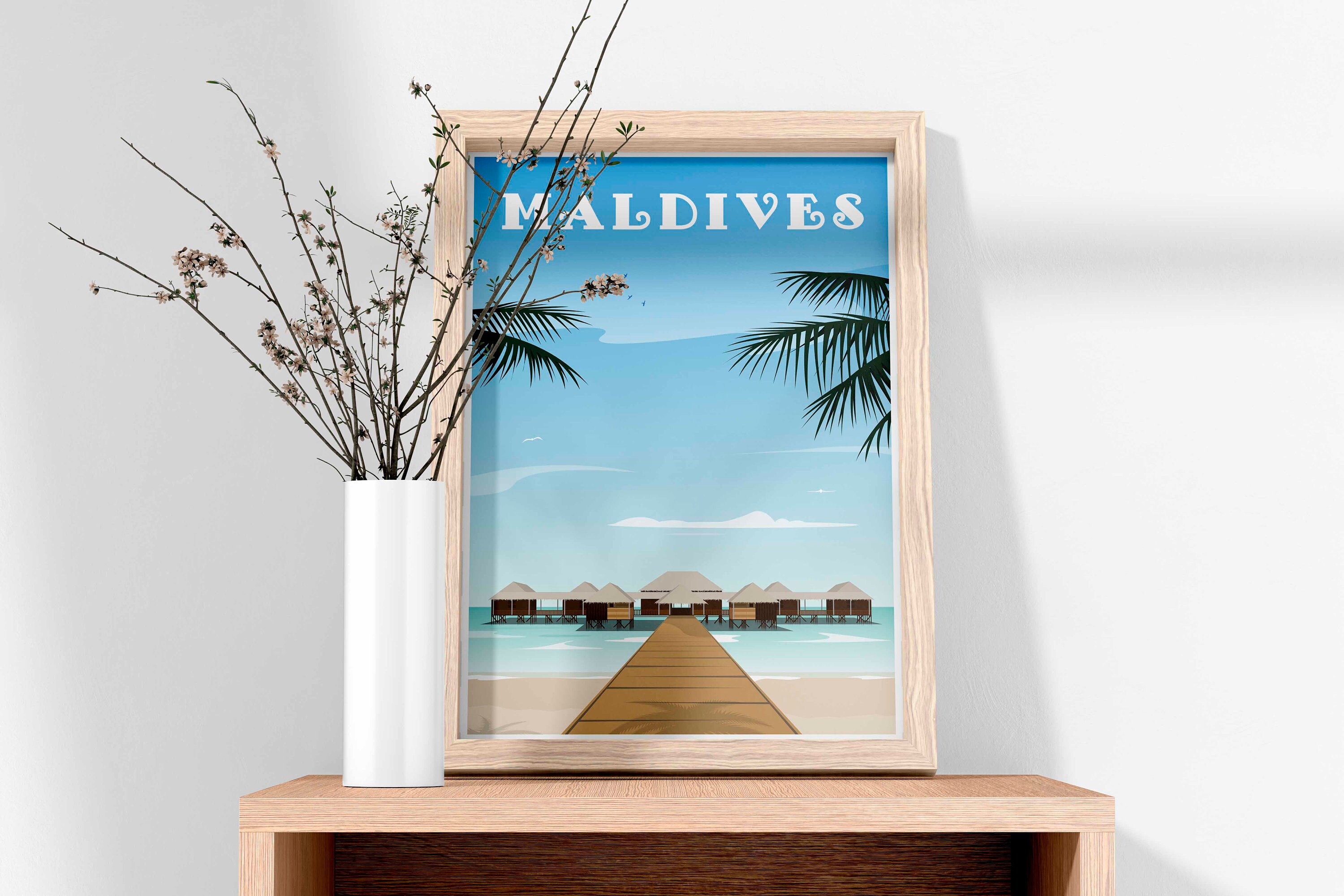 Maldives Maldives Print Maldives Poster South Asia Print - Etsy UK