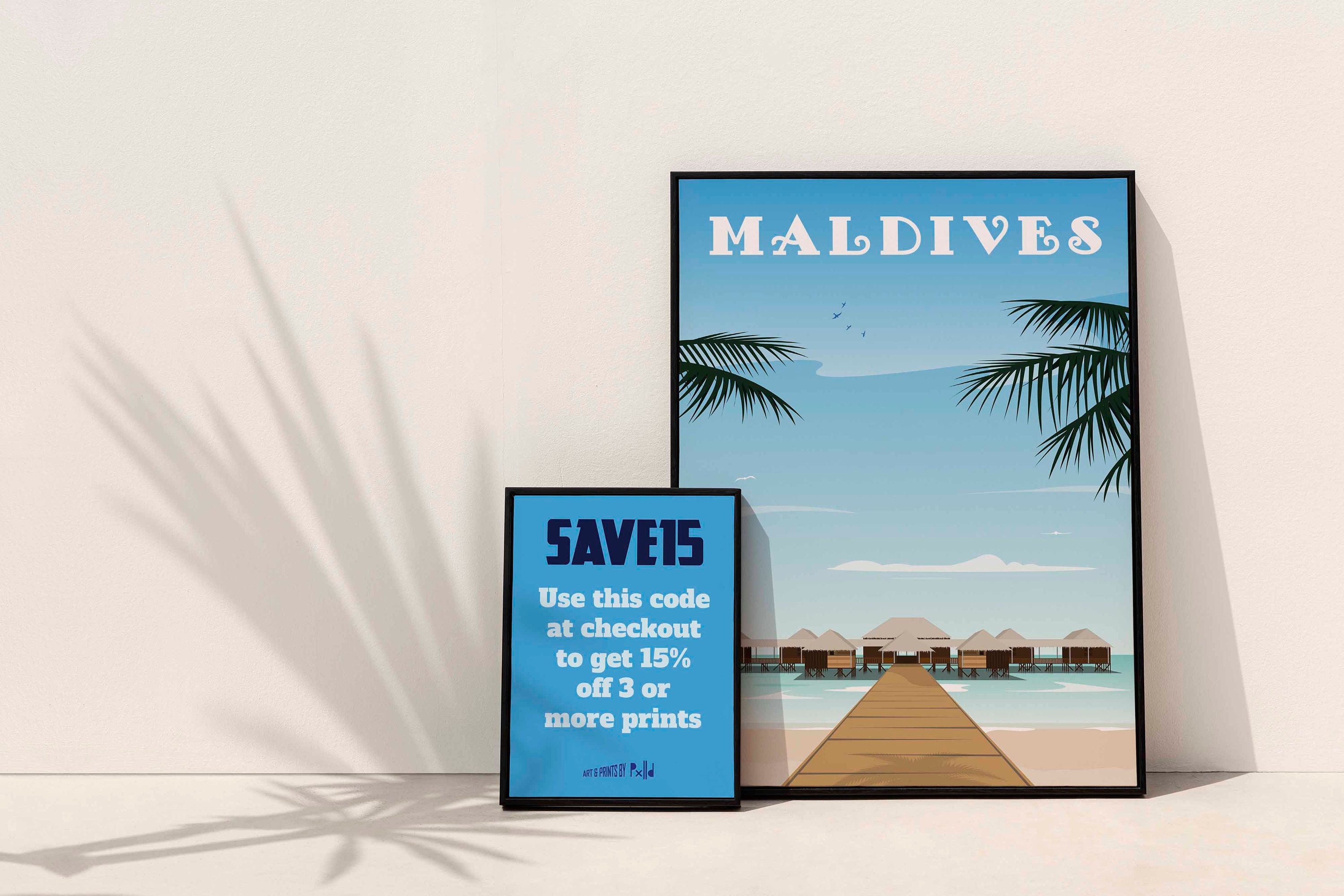Maldives, Maldives Print, Maldives Poster, South Asia Print, South Asia ...
