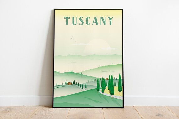 Tuscany Italy Tuscany Poster Tuscany Print Florence Italy - Etsy