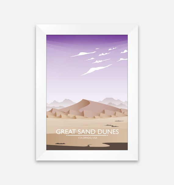 Great Sand Dunes Poster Great Sand Dunes Print US National - Etsy UK
