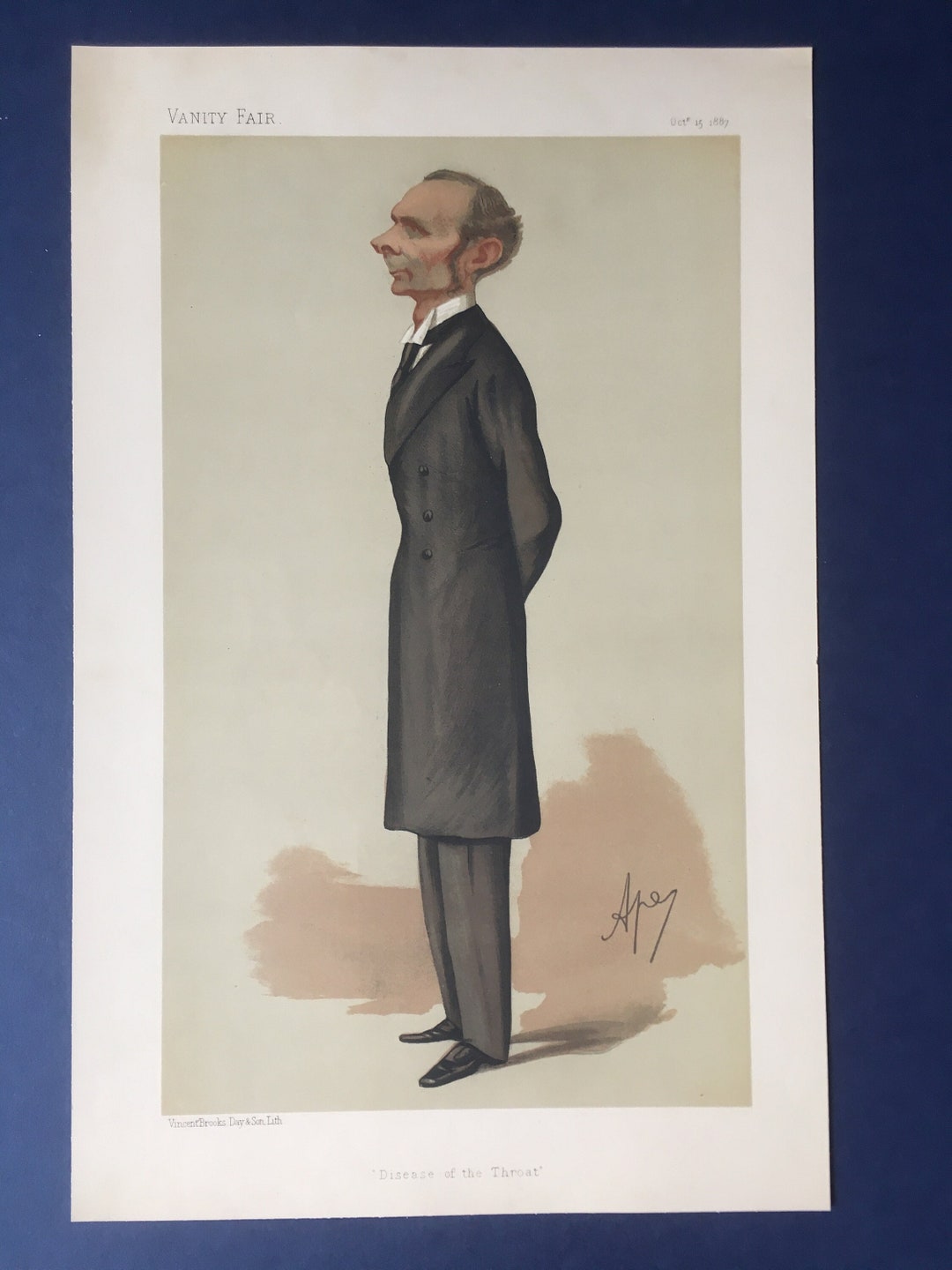 Original 1887 Lithograph Print of Sir Morell Mackenzie -physician ...
