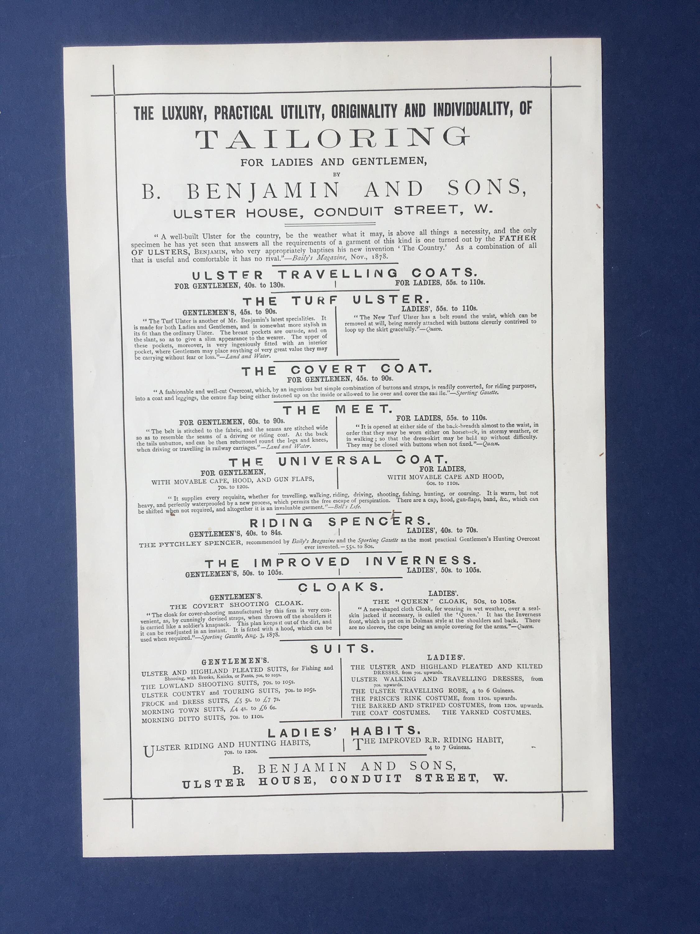 Original Victorian Advertisement - Ready for Framing - Etsy