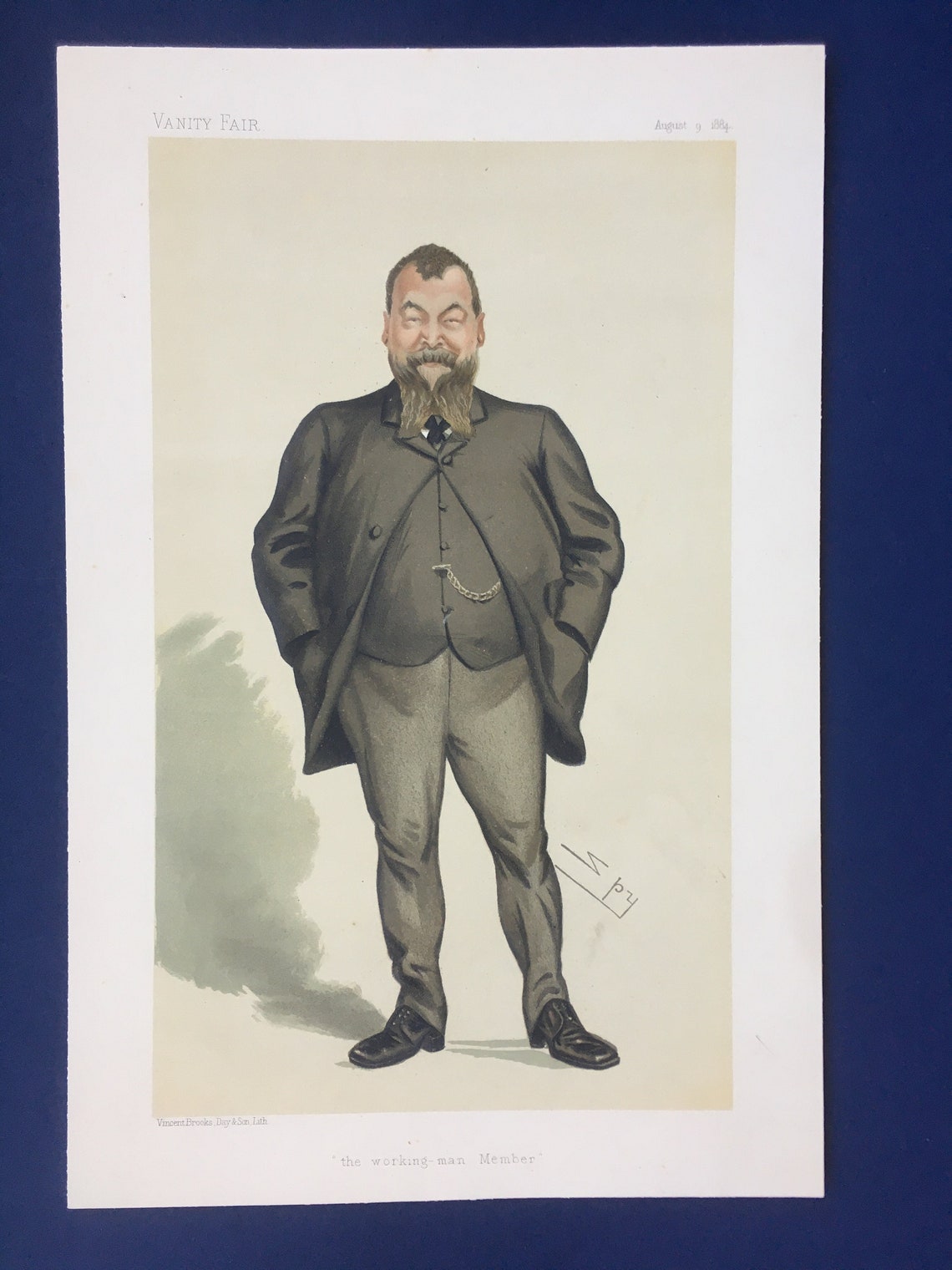Original 1884 Victorian Lithograph Print of Henry Broadhurst - Trade ...