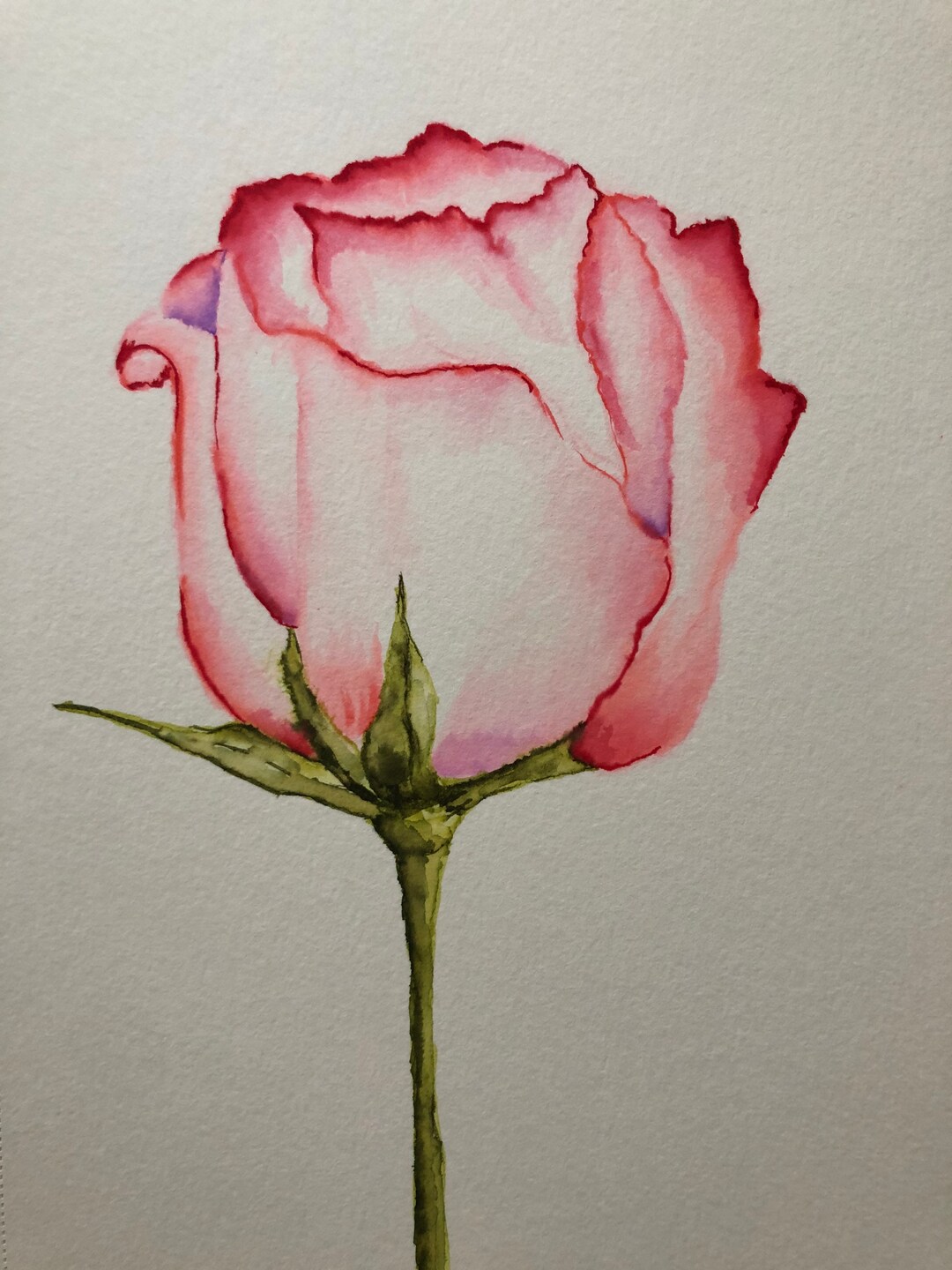 Rose, Fine Art, Original Artwork, Living Room Art, Dining Room Art ...