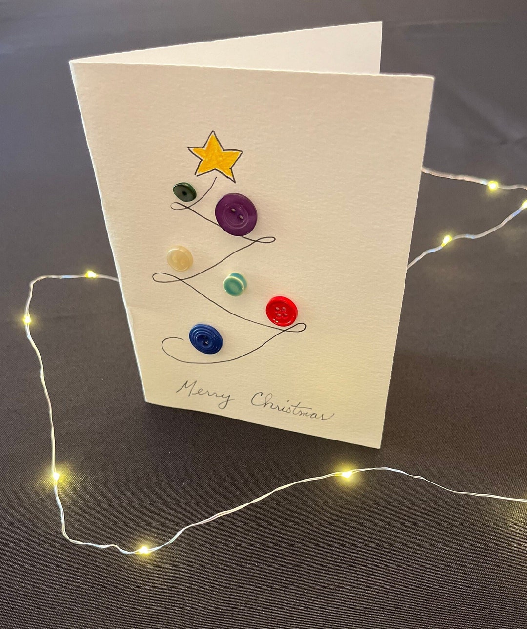 Christmas Lights Holiday Cards Christmas Cards Seasonal - Etsy