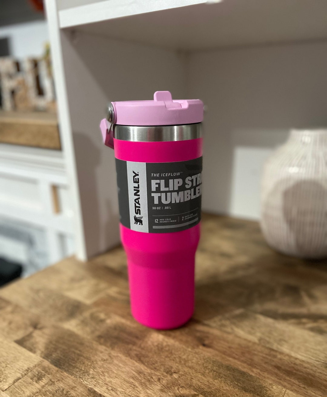 Hot pink ice flow flip cup stanley 30oz stainless steel - Etsy.de