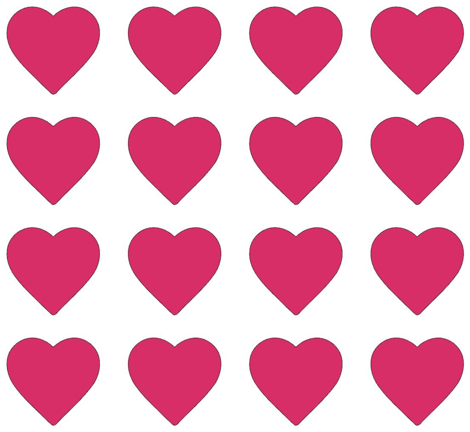 4x4 Heart Graphic SVG - Etsy