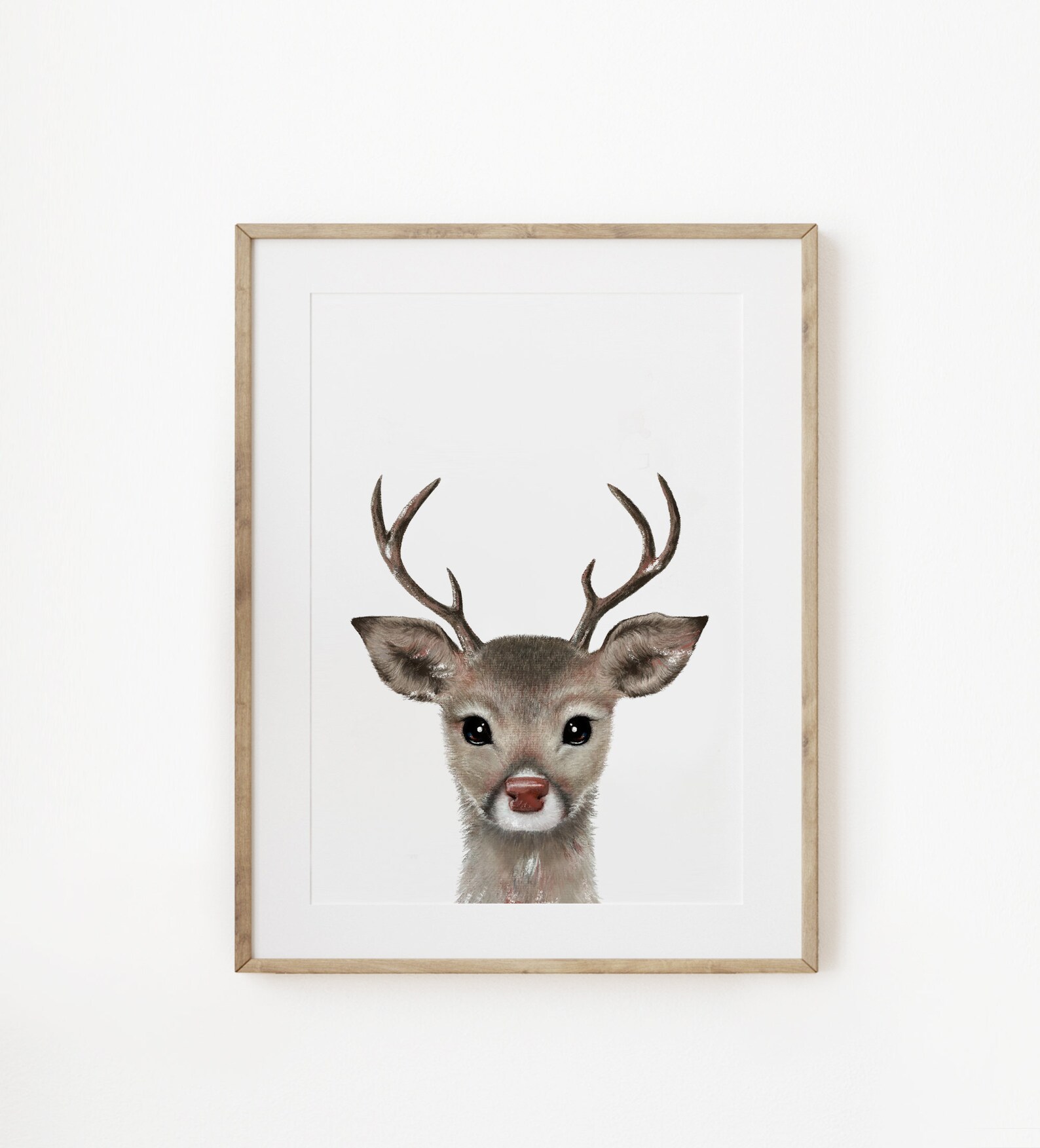 Rudolph the Red Nosed Reindeer Print, Printable Rudolph Art, Rudolph ...