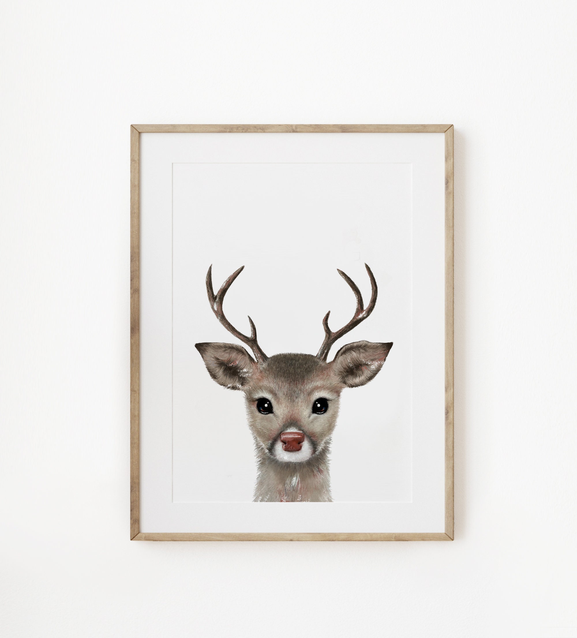 Rudolph the Red Nosed Reindeer Print, Printable Rudolph Art, Rudolph ...