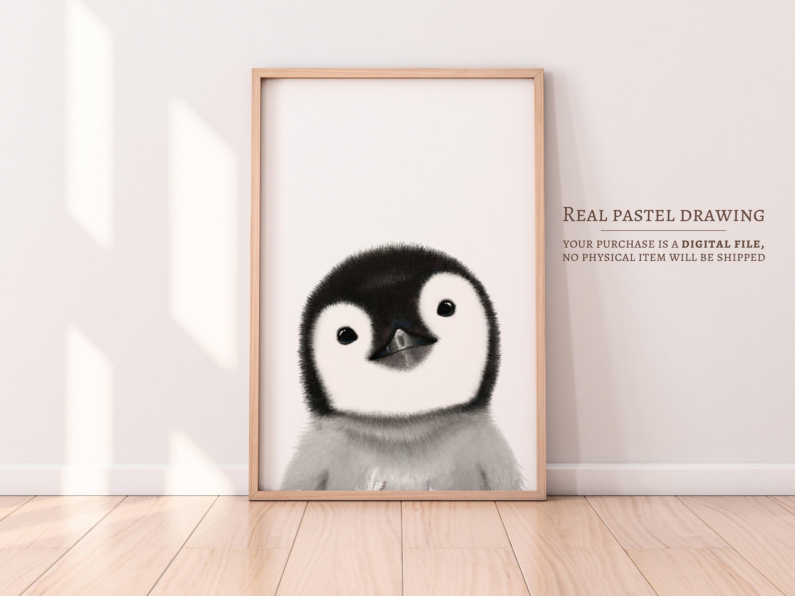Cute Penguin Nursery Art, Baby Penguin Art, Printable Nursery Decor ...