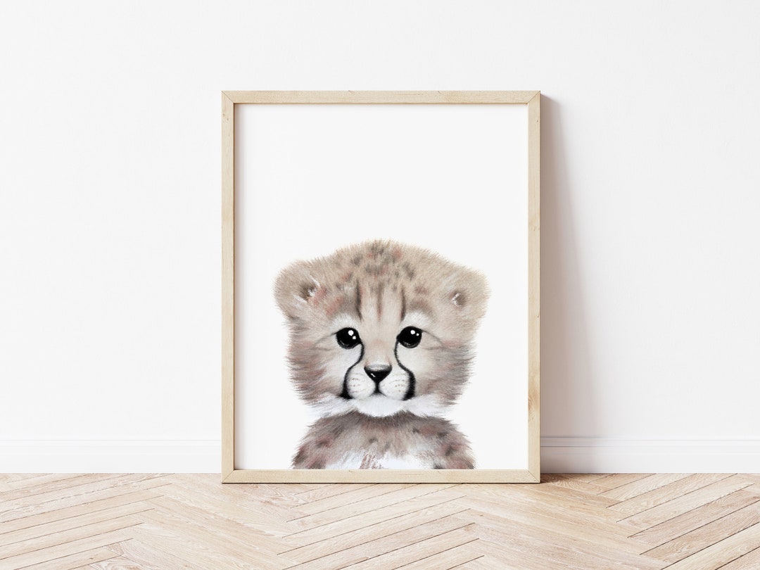Baby Cheetah Print, Printable Nursery Decor, Safari Nursery Decor ...