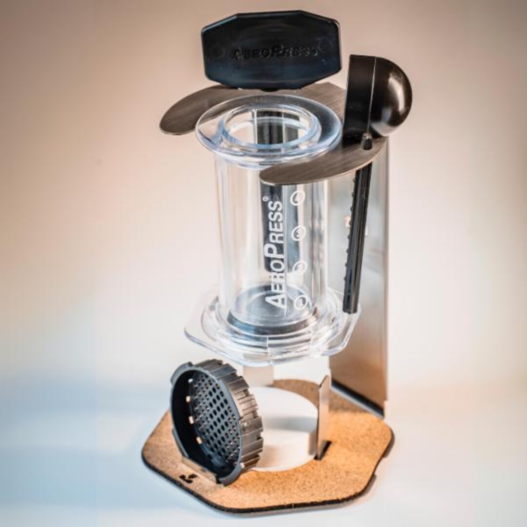 Aeropress Holder Aeropress Organizer & Display Stand metal Cork Color ...