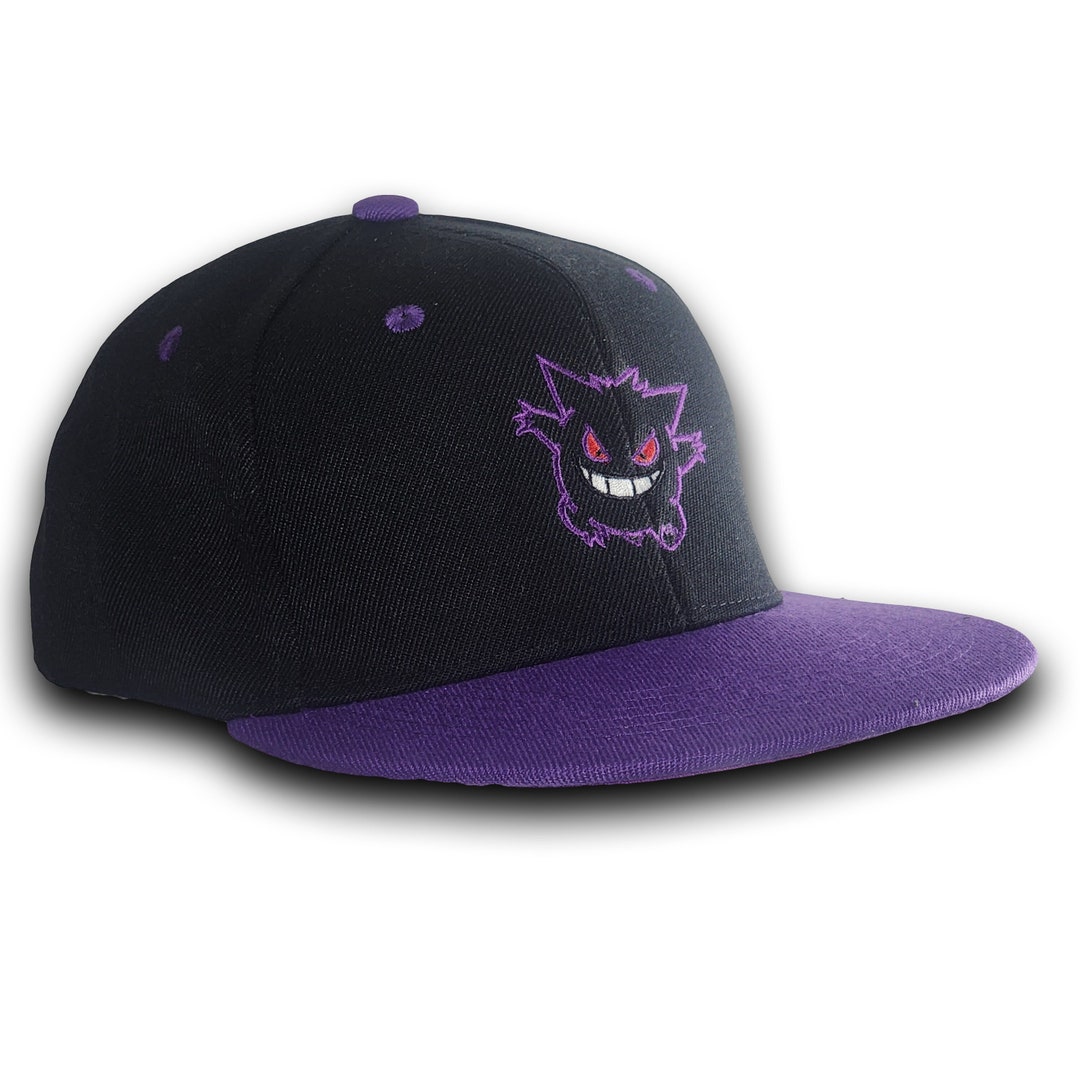 Gen 1 Ghost Pokemon gengar Flat Bill Adjustable Snapback Hat - Etsy
