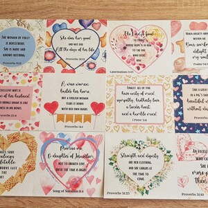24 Scripture Cards for Teen Girl, Printable Bible Verses for Girls, Set ...