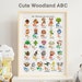 Woodland Animal Alphabet Poster – ABC Forest Wall Art for Kids - Etsy