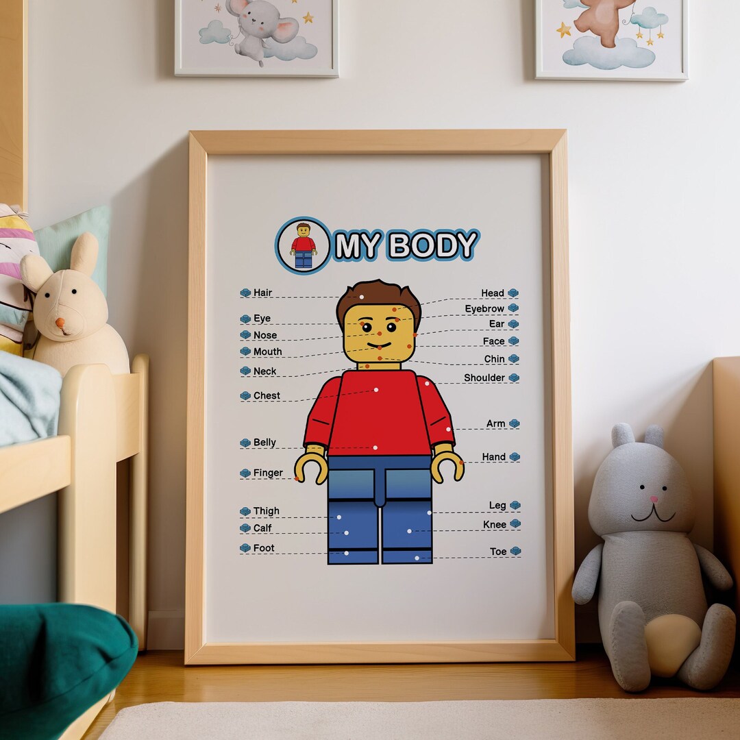 Body Parts Poster, Montessori Printable, Homeschool Learning ...