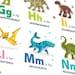 Printable Dinosaur ABC Poster for Nursery or Classroom Art - Etsy UK