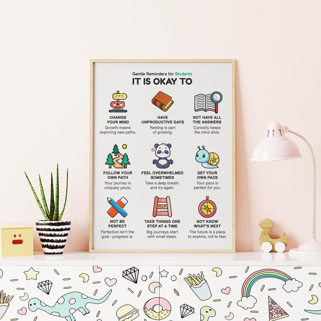 School Counselor Self Love Poster: Student Affirmation for Classroom ...