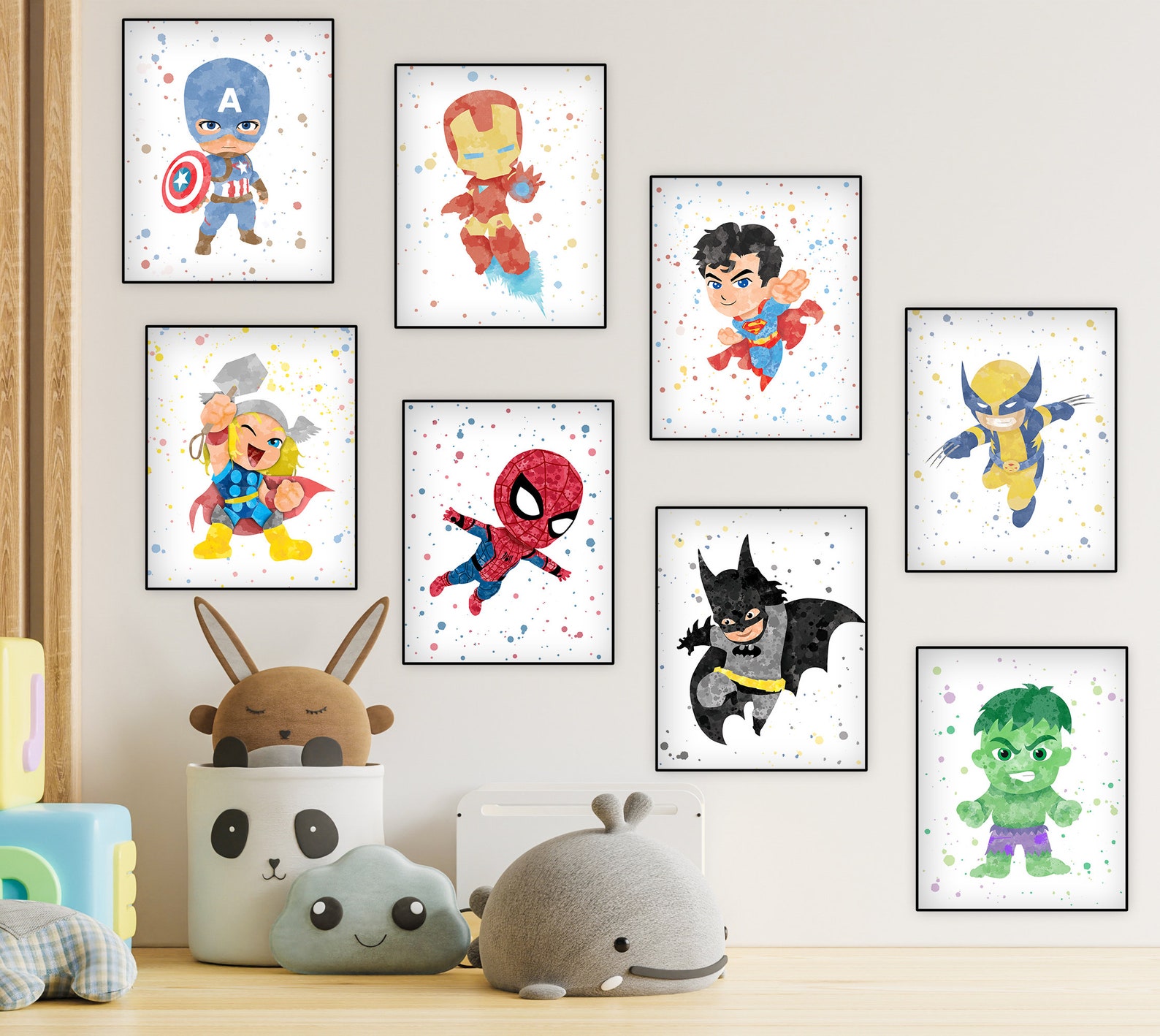 Superhero Kids Bedroom Decor Superhero Prints Superhero Wall - Etsy