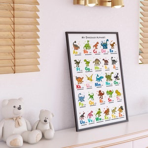 Dinosaur ABC Poster: Engaging Alphabet Educational Poster for Classroom ...