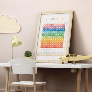 Count to 100, Classroom Decor Learning and School, Printable Wall Art ...