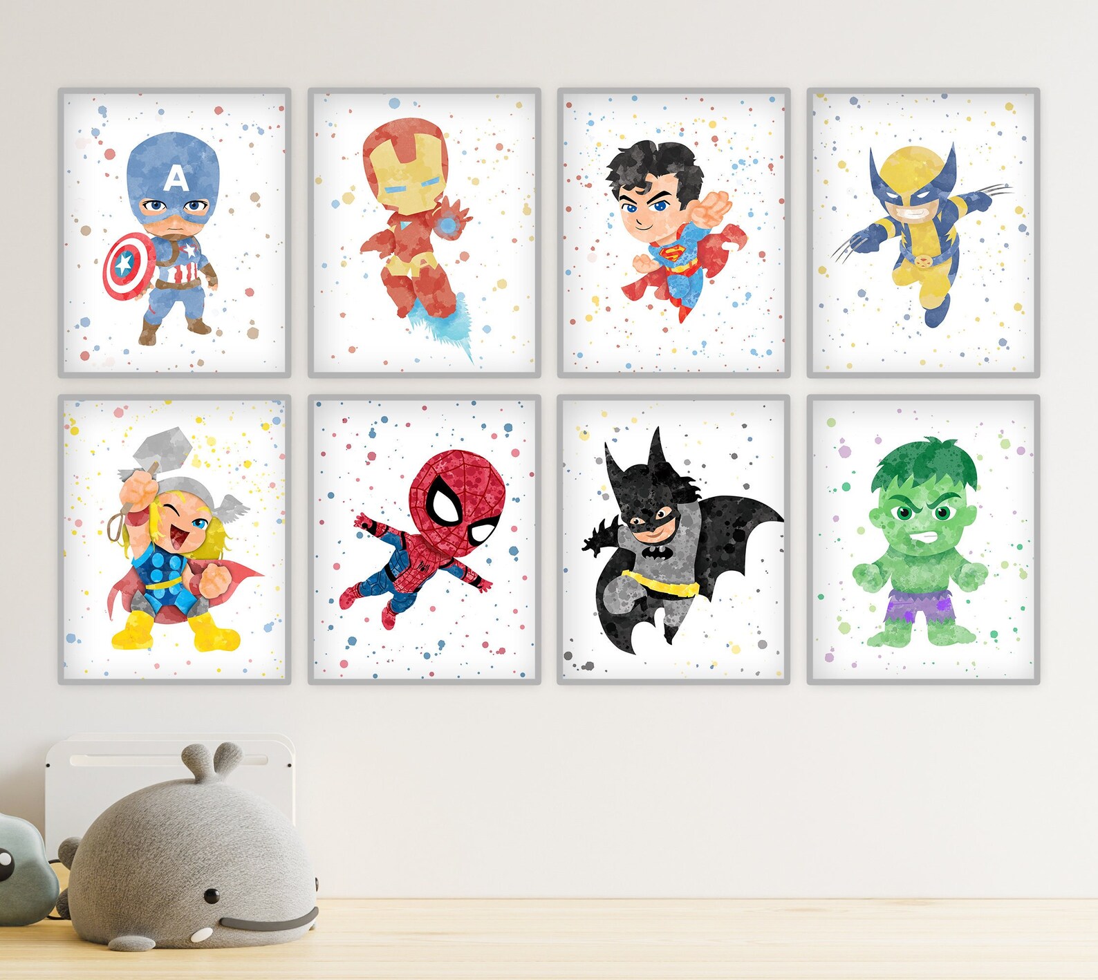 Superhero Kids Bedroom Decor Superhero Prints Superhero Wall - Etsy