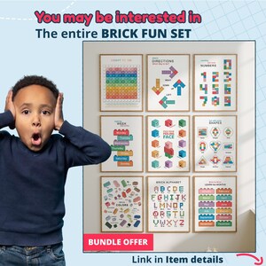 Shapes Poster: Toy Brick Geometric Art, Montessori Classroom (digital ...