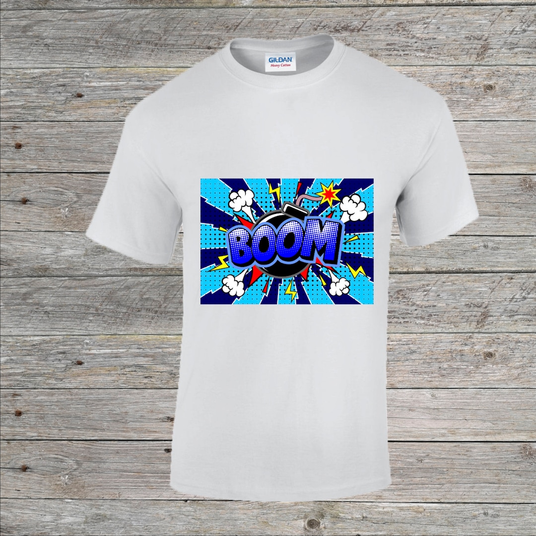 Boom Comic T-shirt - Etsy